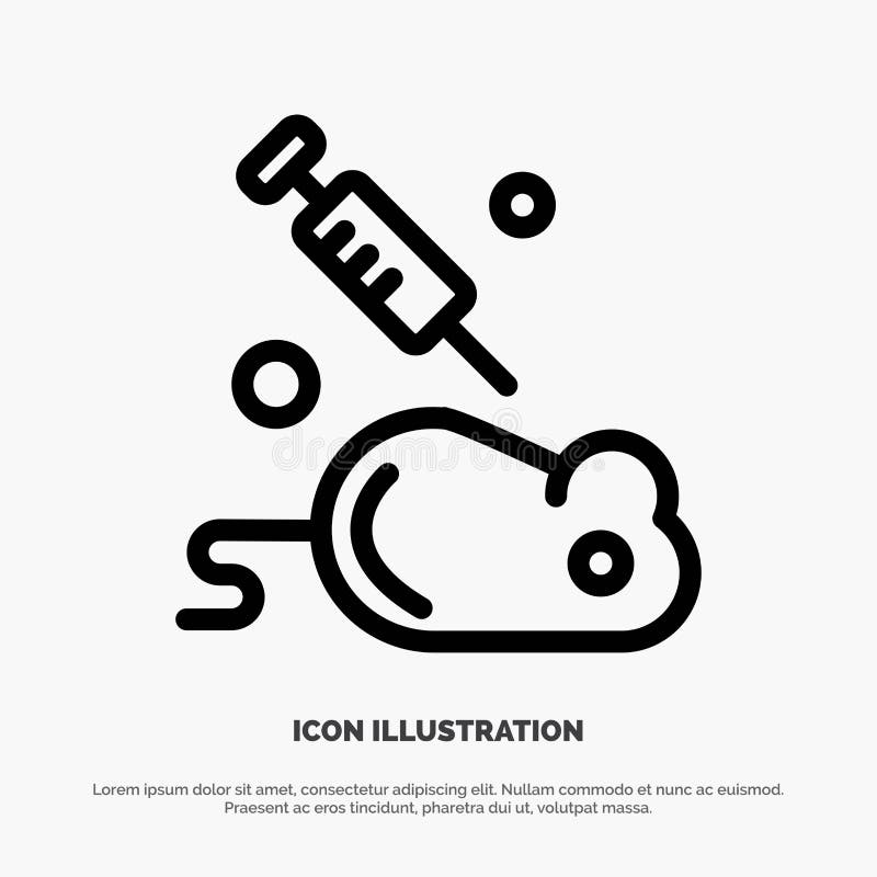 Experiment, Laboratory, Mouse, Science Line Icon Vector Stock Vector ...