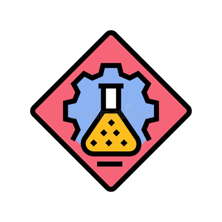 Experiment Progress Research Development Color Icon Vector Illustration ...