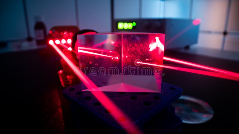 Laser experiment stock photo. Image of green, spark, physics - 18566436