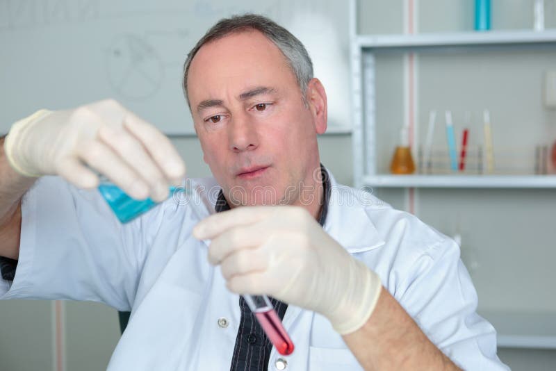 Experiment Scientist in Microbiology Laboratory Stock Image - Image of ...