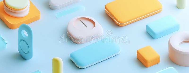 Experimental Floating UI System with Uniquely Shaped 3D Buttons ...