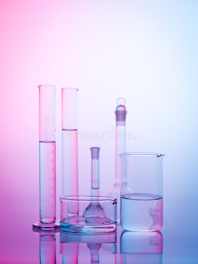 Experimental Glassware in the Lab Stock Photo - Image of education ...