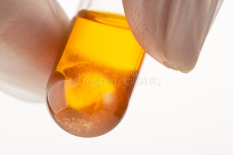 Experimental Glowing Orange Test Tube Stock Photos - Free & Royalty ...