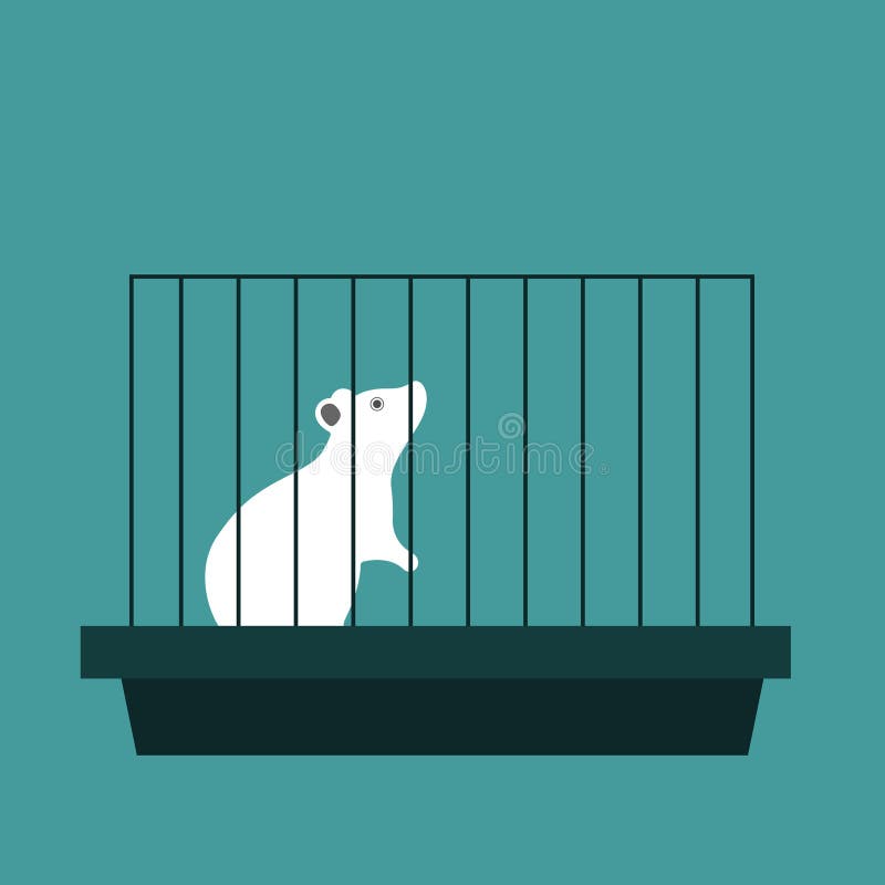 Mouse in a Cage. a Pet. Rodent, Hamster Stock Vector - Illustration of ...