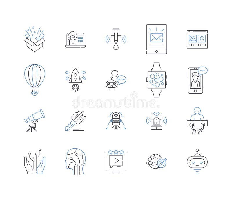 Experimental Science Line Icons Collection Hypothesis Empirical