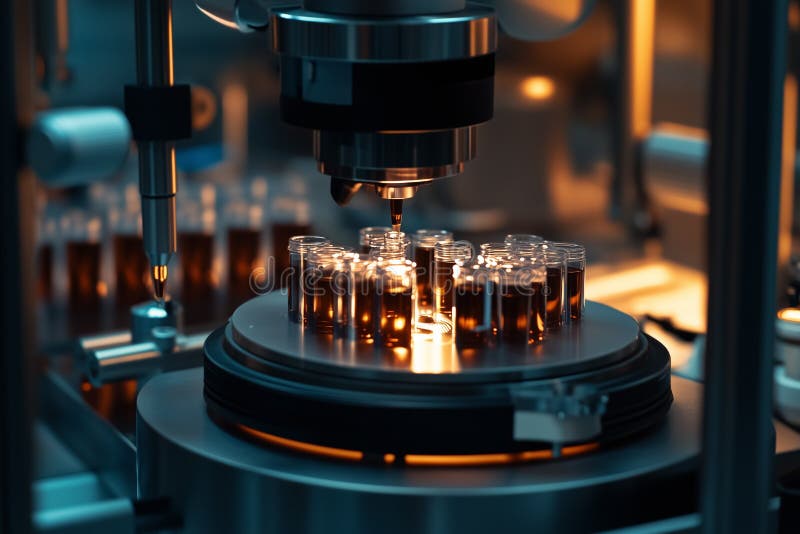 Experimental Serum is Being Processed in a High-tech Laboratory Under ...