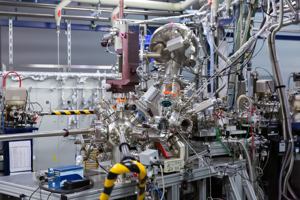 Experimental Stations in Laboratory Stock Image - Image of center ...