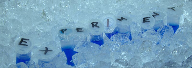 Experimental Test Tubes on Ice Stock Image - Image of analyst ...