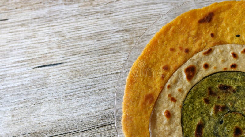 Experimental Tri Color Paratha for Indian Independence Day Stock Image ...