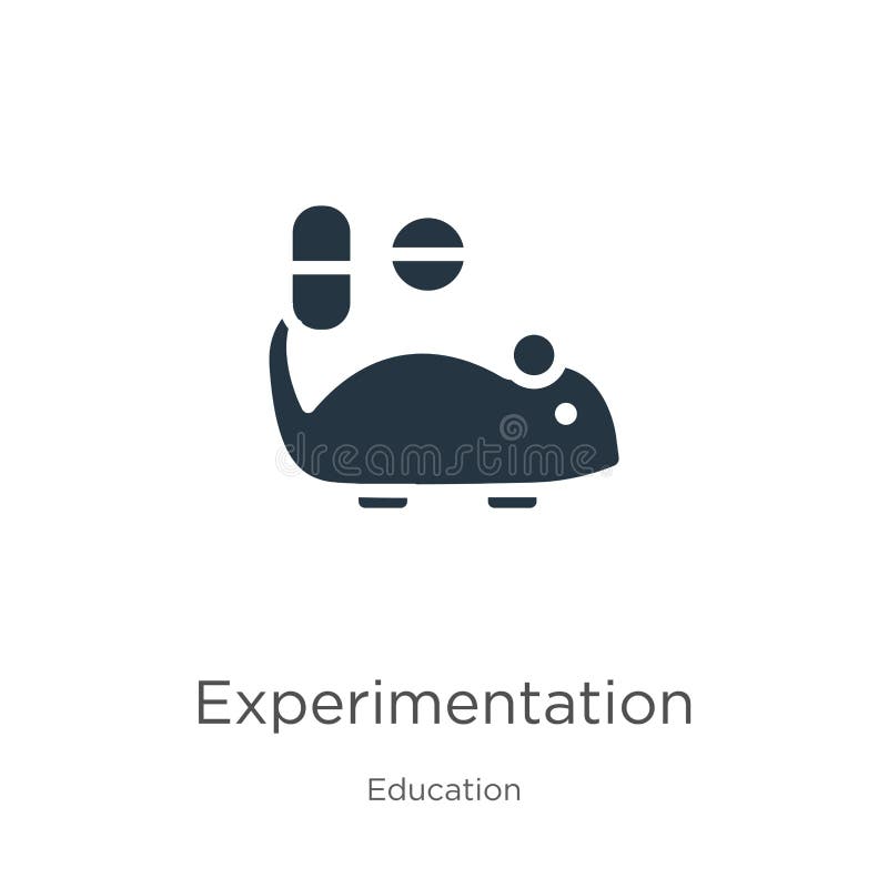 Experimentation Vector Icon on White Background. Flat Vector ...