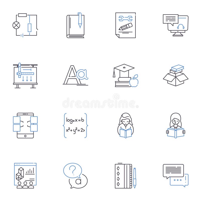 Experimentation Investigation Line Icons Collection Hypothesis