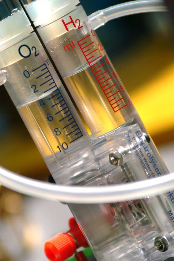 Experimentation In The Laboratory For Hydrogen Production Stock Image ...