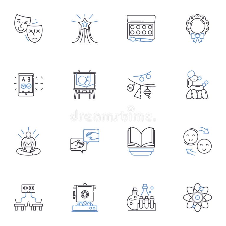 Experimentation Line Icons Collection. Innovation, Testing, Analysis ...