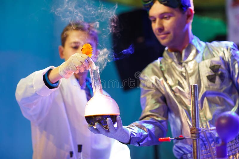 Experiments in a Chemistry Lab. Conducting an Experiment in the ...