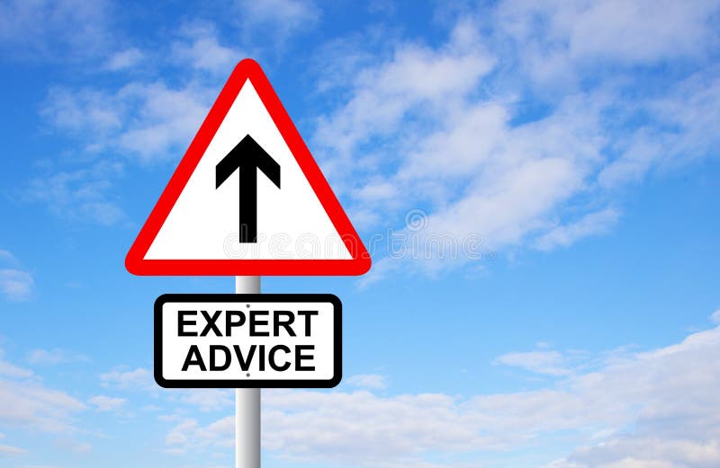 Expert Advice Ahead stock image. Image of point, assistance - 59880491