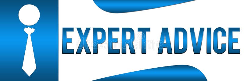 Expert Advice Red Grey Block Stock Illustration - Illustration of text ...