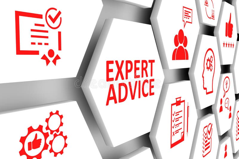 EXPERT ADVICE concept stock illustration. Illustration of service ...