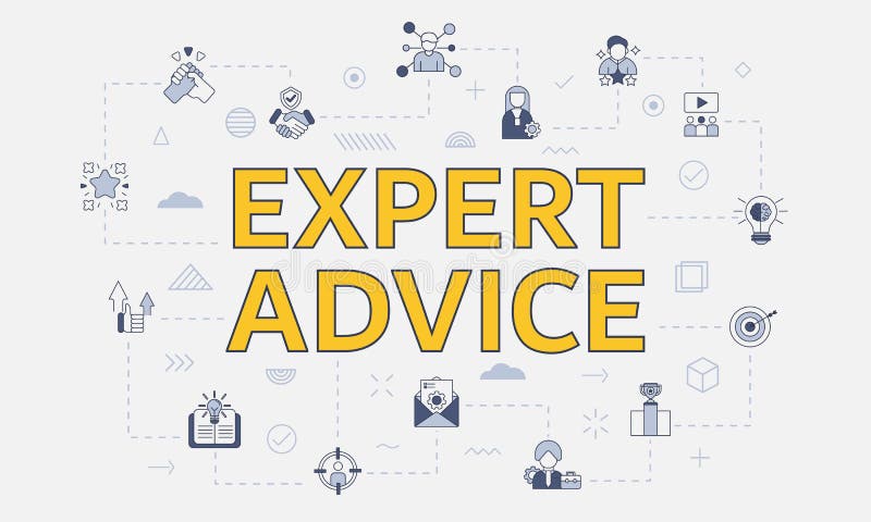 It Expert Concept with Icon Set with Big Word or Text on Center Stock ...
