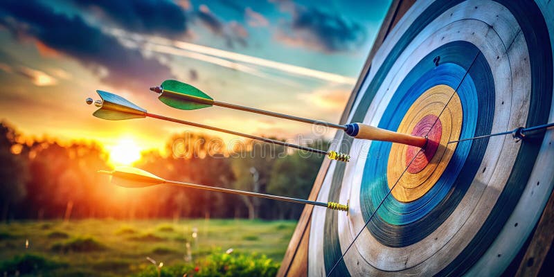 Expert Archers Precise Shot Stock Illustrations – 1 Expert Archers ...