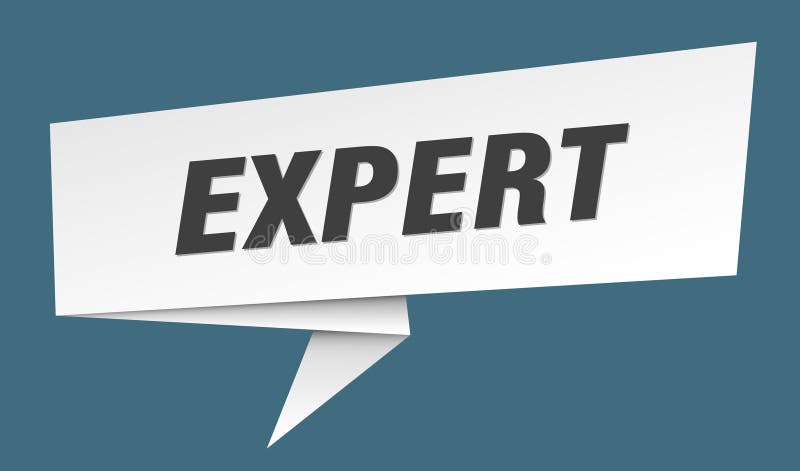 Expert Banner. Expert Speech Bubble, Label, Sticker, Sign Template ...
