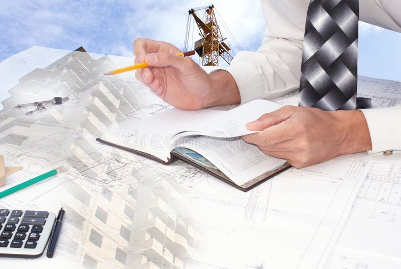 Expert Check of the Engineering Project Stock Photo - Image of auditor ...