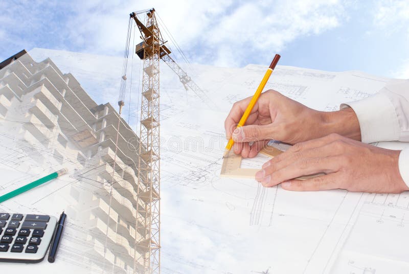 Expert Check of the Engineering Project Stock Photo - Image of auditor ...