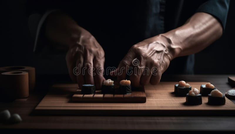 Expert Chef Rolling Homemade Plank for Leisure Game Strategy Generated ...