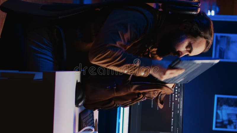 It Expert Complaining while Solving Coding Project Tasks, Suffering from Burnout Stock Footage ...