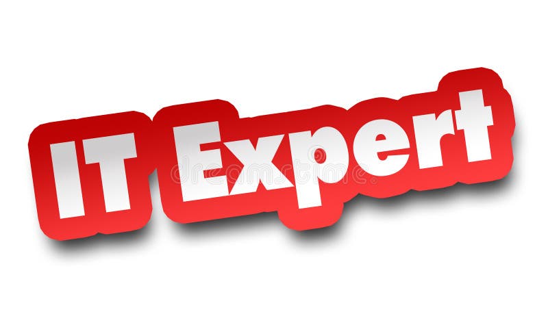 It Expert Concept 3d Illustration Isolated Stock Illustration ...