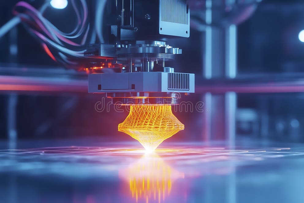 Expert Craftsmanship of a 3D Printed Design in Full View Stock Photo ...