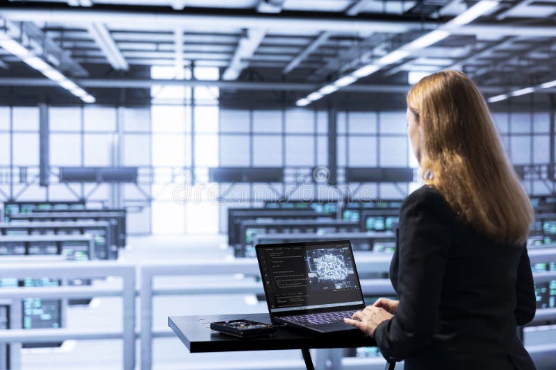 It Expert In Data Center Updating Ai Systems Writing Intricate Binary