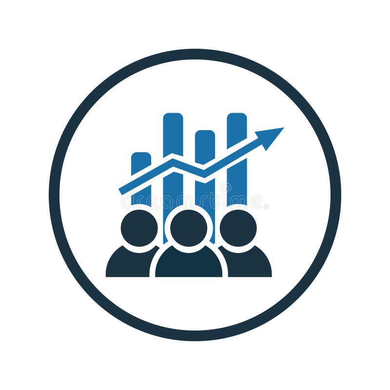 Efficient Team Icon Vector Illustration Stock Illustration ...