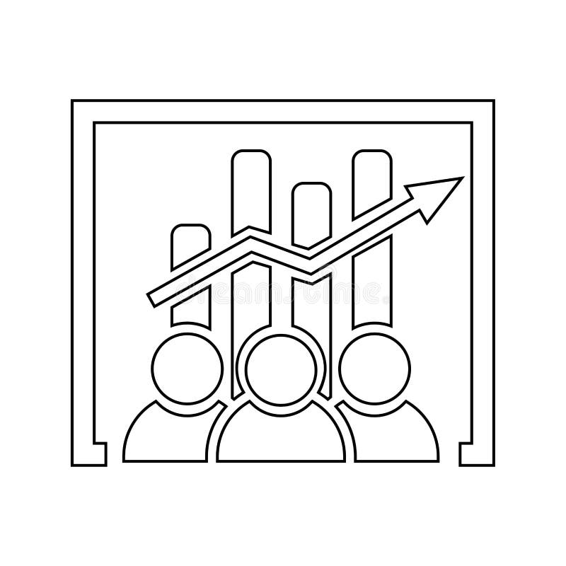 Efficient Team Icon Vector Illustration Stock Illustration ...