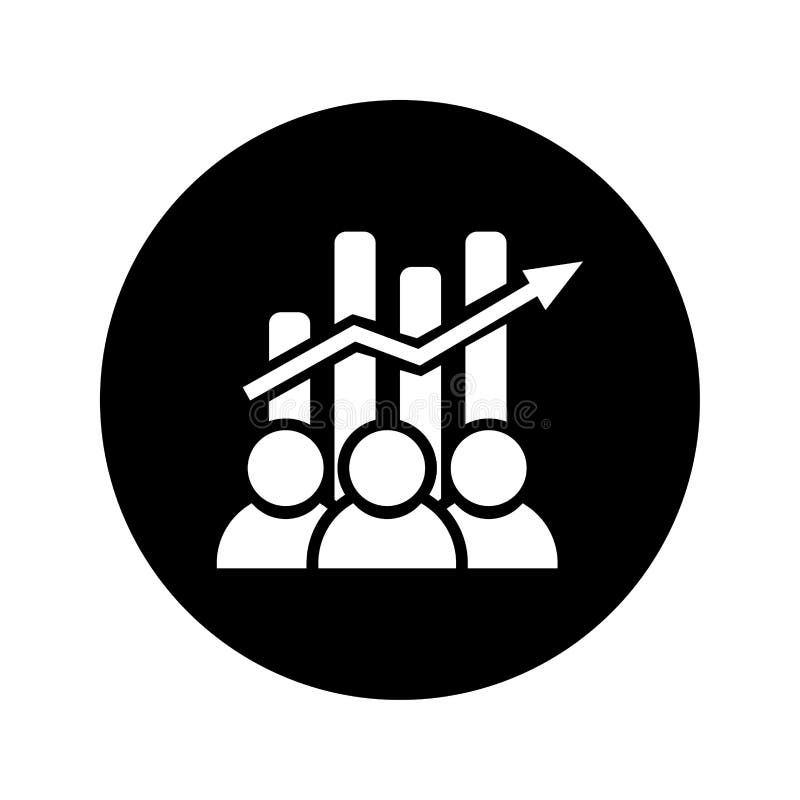 Efficient Team Icon Vector Illustration Stock Illustration ...