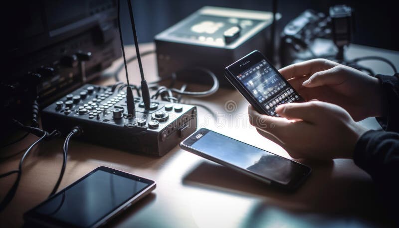 Expert Engineer Using Modern Computer Equipment for Global ...