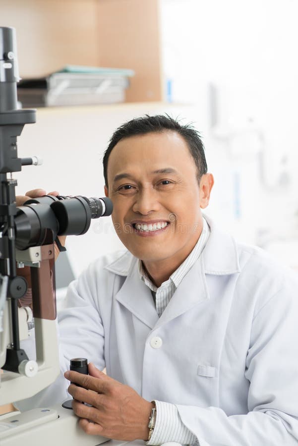 Expert in optics stock image. Image of male, healthcare - 28054959