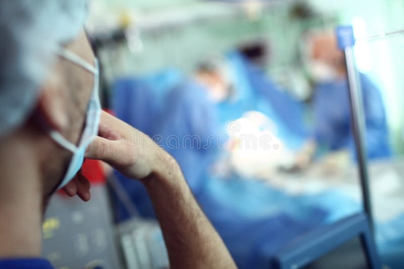 Day-to-day Work of Surgeon Team in the Advanced Operating Room Stock ...