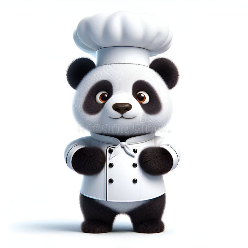 Expert Panda Chef: Prepared To Dazzle, Generative AI. Stock Photo ...