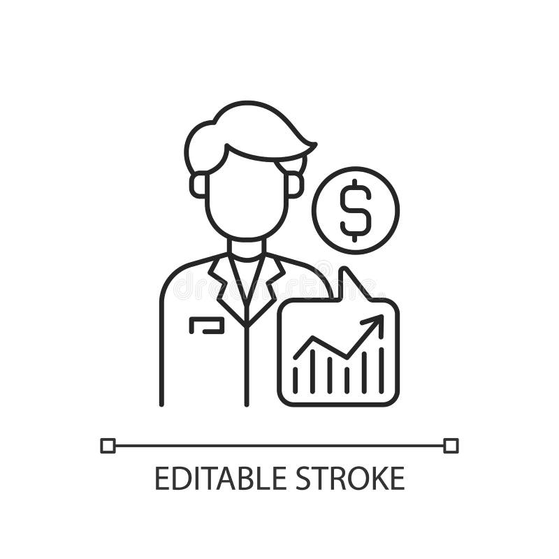 Expert Prediction Linear Icon Stock Vector - Illustration of ...