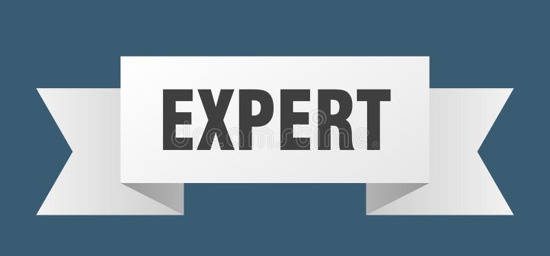 Expert ribbon. stock vector. Illustration of element - 153888545