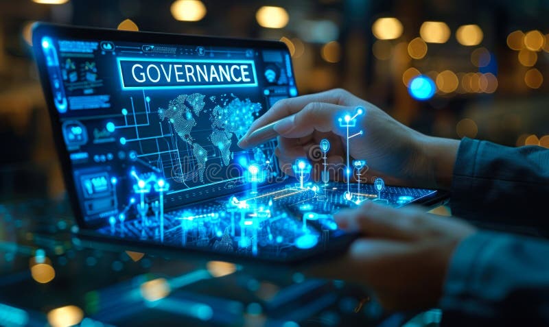 Expert Showcasing AI Governance Framework with Ethical Standards and ...