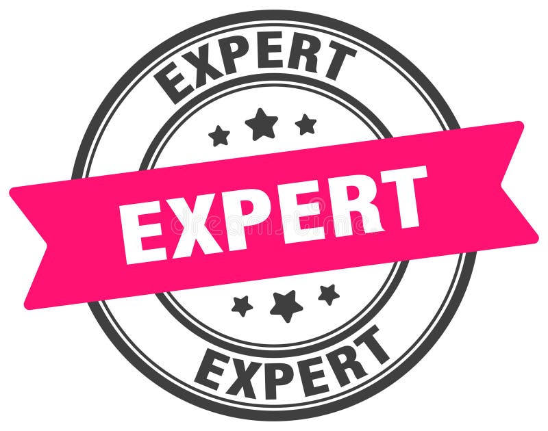 Expert Stamp Symbol, Label Sticker Sign Button, Text Banner Vector ...