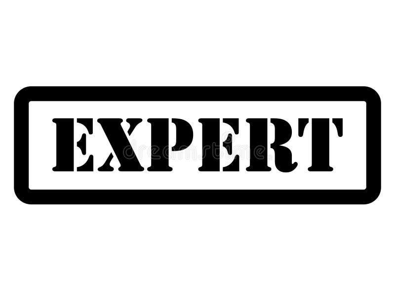 Expert Stamp Symbol, Label Sticker Sign Button, Text Banner Vector ...