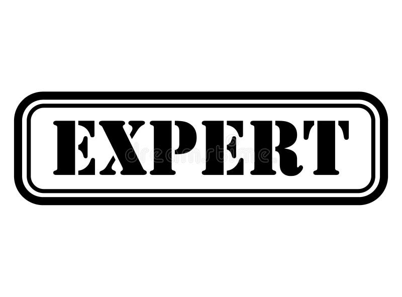 Expert Stamp Symbol, Label Sticker Sign Button, Text Banner Vector ...