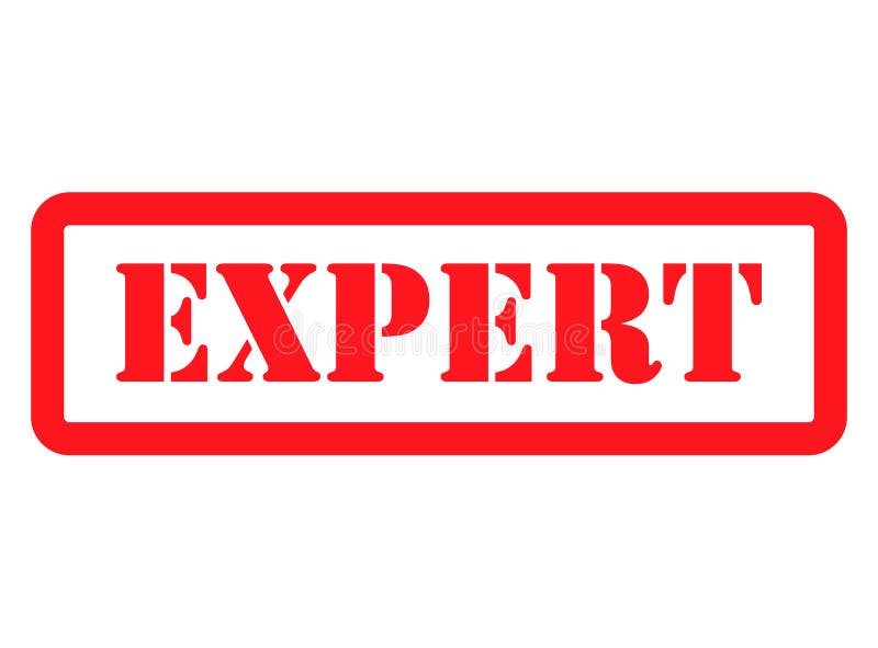 Expert Stamp Symbol, Label Sticker Sign Button, Text Banner Vector ...