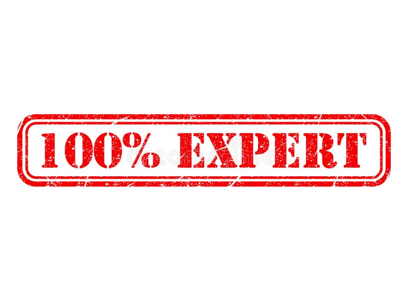 Expert 100 Stamp Symbol, Label Sticker Sign Button, Text Banner Vector ...