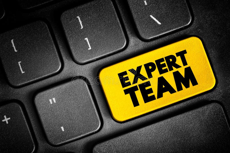 Expert Team Text Concept Button on Keyboard for Presentations and ... Expert Team Text Concept Button on Keyboard for Presentations and ...