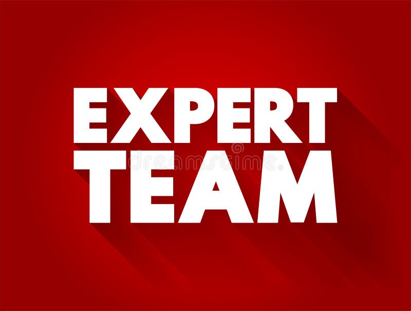 Expert Team Text Concept for Presentations and Reports Stock ...