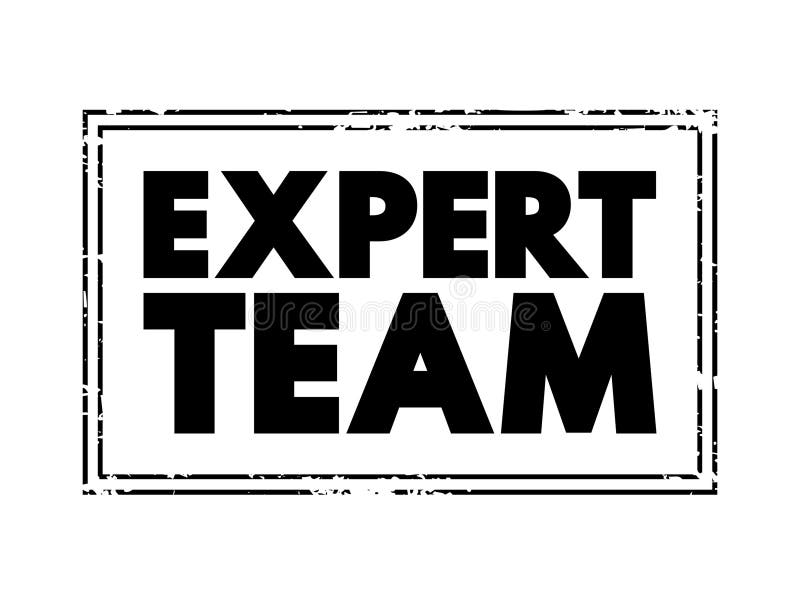 Expert Team Text Stamp Concept for Presentations and Reports Stock ... Expert Team Text Stamp Concept for Presentations and Reports Stock ...