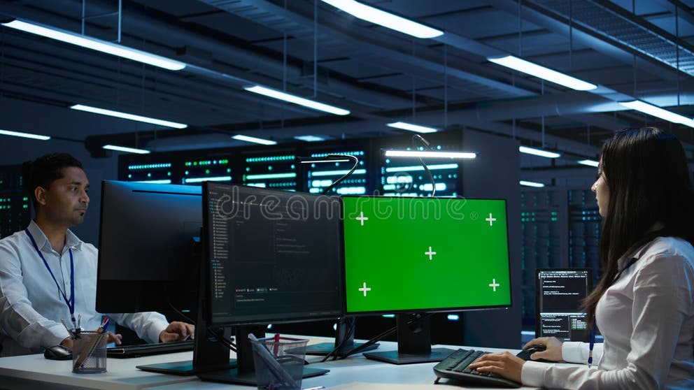 It Expert Uses Mockup PC in Server Hub, Establishing Performance ...